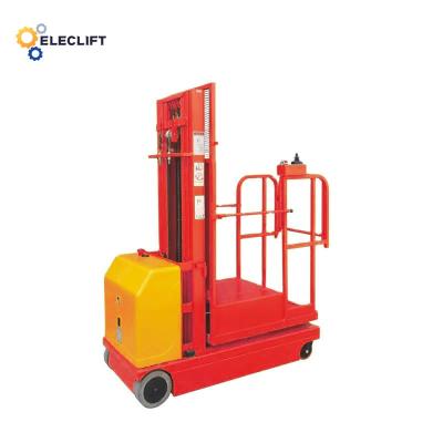 China Electric Order Picker Walkie Picker With Pneumatic Tires for sale