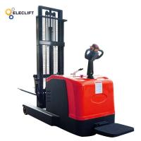 China Warehouse Double Electric Riding Pallet Jack And Forklift PLC Control for sale