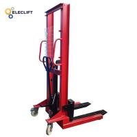 China Customized Color Manual Pallet Stacker 1000kg With Polyurethane Wheels for sale