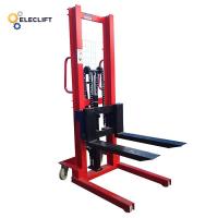 China Customized Color Manual Pallet Stacker 1000kg With Polyurethane Wheels for sale
