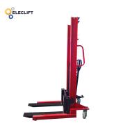 China Customized Color Manual Pallet Stacker 1000kg With Polyurethane Wheels for sale
