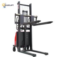 China Polyurethane Wheel Semi Electric Battery Stacker 1.5 Ton for sale