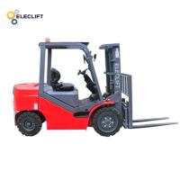 China Pneumatic Solid Compact Four Wheel Forklift Trucks 6-12 Degrees for sale