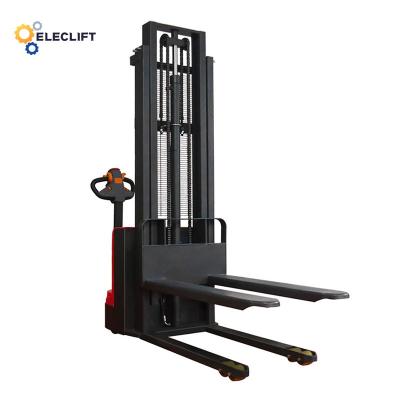 Cina Rubber Wheel Full Electric Straddle Pallet Stacker Load Capacity 2000kg in vendita