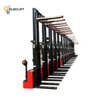 China Rubber Wheel Full Electric Straddle Pallet Stacker Load Capacity 2000kg for sale