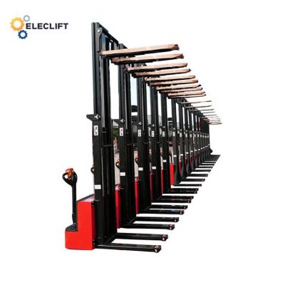 Cina Rubber Wheel Full Electric Straddle Pallet Stacker Load Capacity 2000kg in vendita