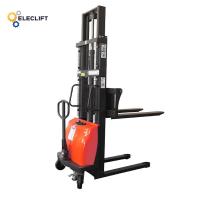 China Fork Width 550mm Semi Electric Pallet Stacker OEM ODM for sale