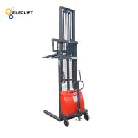 China Fork Width 550mm Semi Electric Pallet Stacker OEM ODM for sale