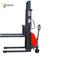 China Polyurethane Wheel Semi Electric Battery Stacker 1.5 Ton for sale