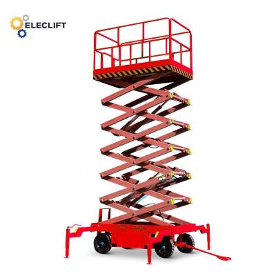 China CE ISO Mobile Scissor Lift Table With Large Platform With Outriggers for sale