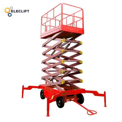 China CE ISO Mobile Scissor Lift Table With Large Platform With Outriggers for sale