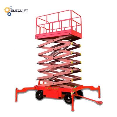 China CE ISO Mobile Scissor Lift Table With Large Platform With Outriggers for sale