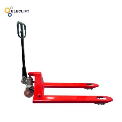 China 400Lbs Powder Coated Custom Manual Pallet Truck With 2-3 In Load Rollers for sale