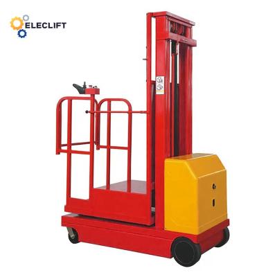 China Electric Order Picker Walkie Picker With Pneumatic Tires for sale