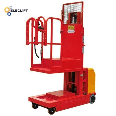 China Electric Order Picker Walkie Picker With Pneumatic Tires for sale