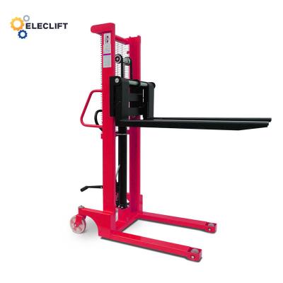 Cina Polyurethane Wheel Hydraulic Manual Walkie Stacker Fork Length 1150mm-2000mm in vendita