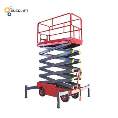 China Customizable Battery Powered Mobile Scissor Lift With Overload Protection And Emergency Stop Feature for sale
