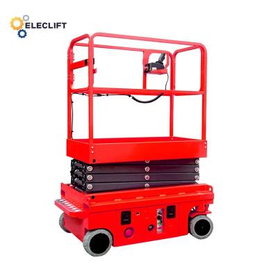 중국 확장 가능한 플랫폼 미니 시저 리프트 과부하 보호 안전 기능 판매용