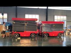 Customizable Electric Scissor Lift Platform  Remote Control With Adjustable Movement Speed
