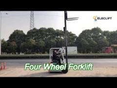 3 Ton Electric Four Wheel Forklift Lifting Speed 2.5M/S