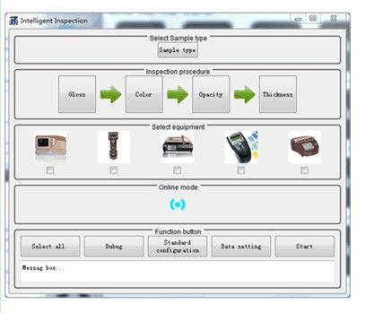 Customization Intelligent Robotic Colorimeter Online Inspection System