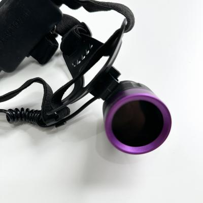 중국 형광 자분탐상 UV 헤드램프 DG-3101S (피크 파장 365-370nm, 18650 리튬 배터리 2개 포함) 판매용