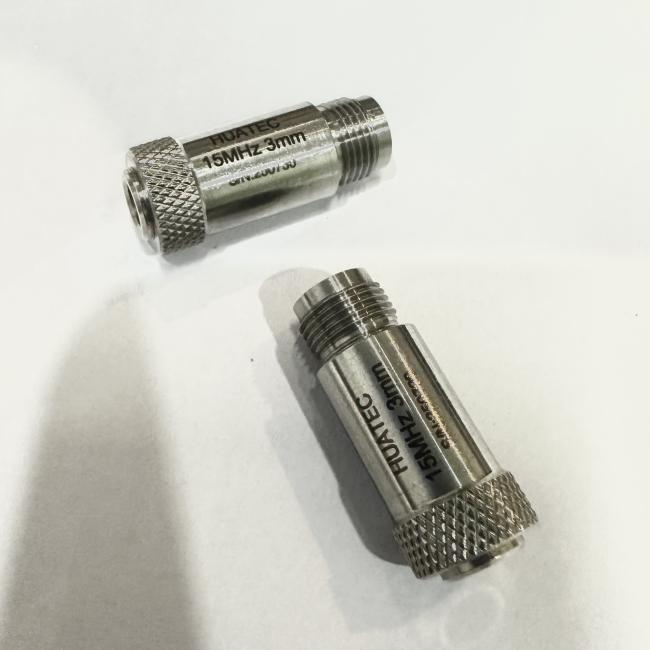 TOFD probe close-up view