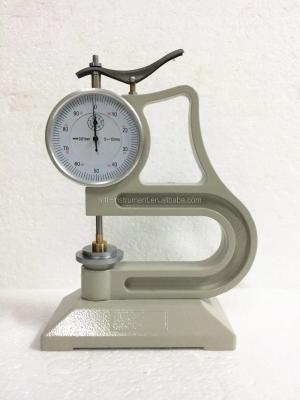 China LP-10-C Rubber Thickness Gauge 0-10mm 0.01mm Resolution for Plastic Rubber for sale