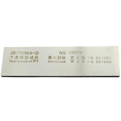 China YM-D Multi-Width Penetrant Testing Specimen for DPI NDT Inspection Reference Block for sale
