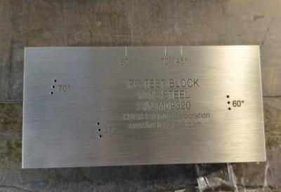 China AWS D1.1/D1.1M-2015 RC Resolution Ultrasonic Calibration Block for Angle Beam Transducers for sale