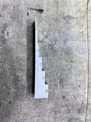 China Industrial NDT 6 Step Thickness Calibration Block for Ultrasonic Thickness Gauge Calibration for sale