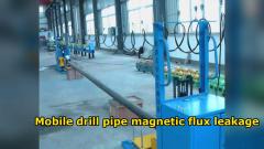 Mobile drill pipe magnetic flux leakage detection equipment