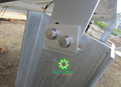 China AL 6005-T5 Aluminiumsolar-PV galvanisierte Montage-System-heißes Bad Stahl zu verkaufen