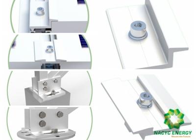 China A flexibilidade alta anodizou dos sistemas solares do racking da montagem da terra o projeto razoável à venda