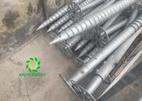 China Timber Construction Ground Screw Piles Easy Installation By Spiral Piling Machine for sale