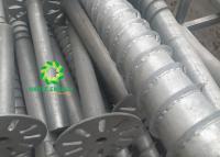 China Timber Construction Ground Screw Piles Easy Installation By Spiral Piling Machine for sale