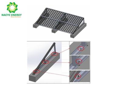Cina Energia solare di montaggio solare montata al suolo del sostegno del sistema di appoggio del pannello solare del sistema del tetto piano solare in vendita
