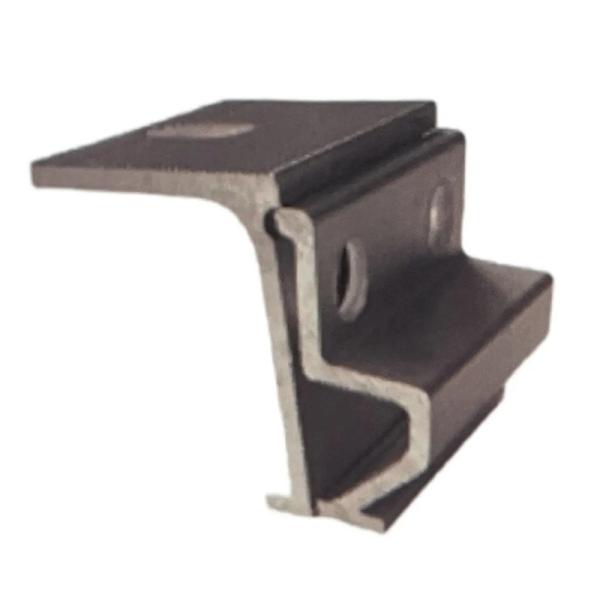 Quality Anodized End Clamp Solar Panel 1.5KN/M2 Metal Roof Solar Clamps for sale