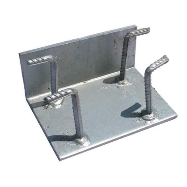 Quality Silver Anodized Embedded Parts Embed Plate With Headed Studs for sale