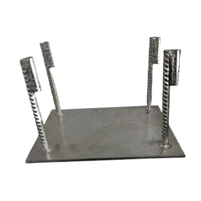 Quality Silver Anodized Embedded Parts Embed Plate With Headed Studs for sale