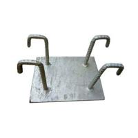 China Anodized Rectangular Aluminium Embed Plate With Headed Studs for sale