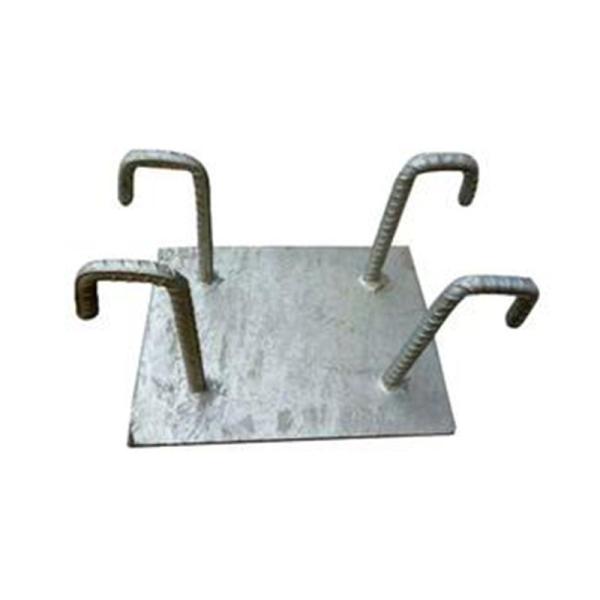Quality Anodized Rectangular Aluminium Embed Plate With Headed Studs for sale