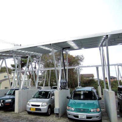 中国 容易な設置済み銀製の太陽Carportシステム地上の土台のシステム負荷力 販売のため