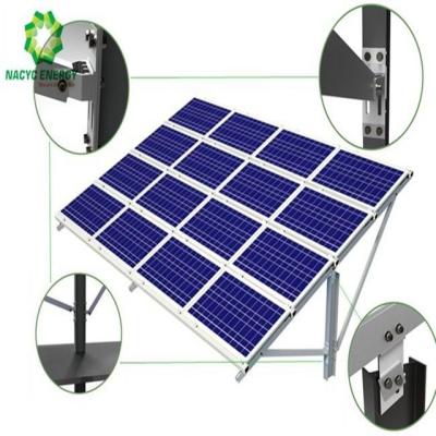 Cina Il sistema al suolo solare del supporto anodizzato argento/sistemi a energia solare sceglie Palo in vendita