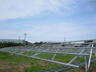 Cina Il sistema al suolo solare del supporto anodizzato argento/sistemi a energia solare sceglie Palo in vendita