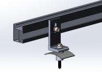 China Lightweight Adjustable Solar Panel Roof Mounting Systems for sale
