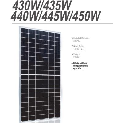 中国 家のパワー系統のための450WモノラルBifacial太陽PVのパネル 販売のため