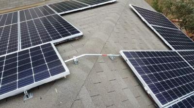 China Van de het Aluminiumstructuur van het metaaldak de Zonnesteun Geanodiseerde Zonnesteun PV die Steunen/vlak opzetten Dak PV die Systemen opzetten Te koop