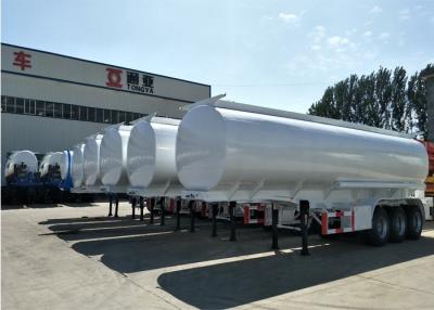 China 45 - 60 Ton Heavy Duty Semi Trailers Carbon / Mn Steel Oil Tank Semi Trailer for sale