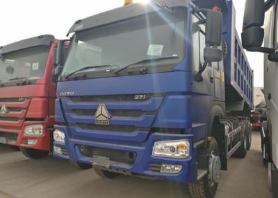 China 10 Wheels Blue HOWO Heavy Dump Truck 336HP Tipper Truck 315/80R22.5 Tire for sale